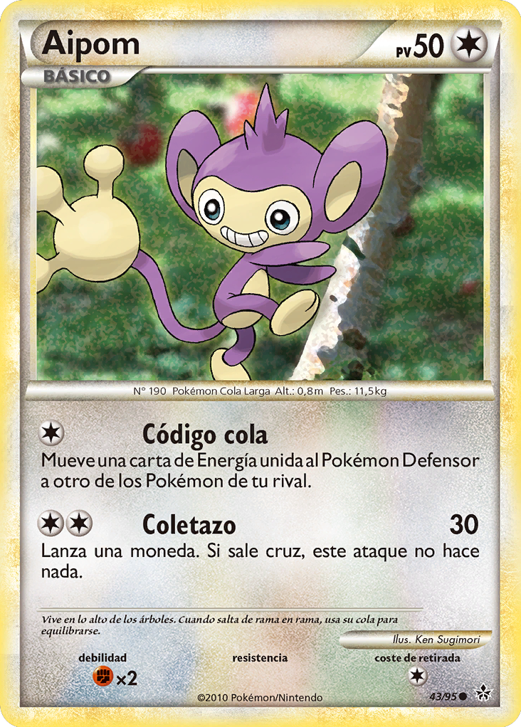 Aipom (Liberados TCG) - WikiDex, la enciclopedia Pokémon