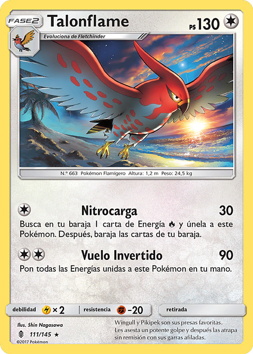 Talonflame (Albor de Guardianes TCG) - WikiDex, la enciclopedia Pokémon