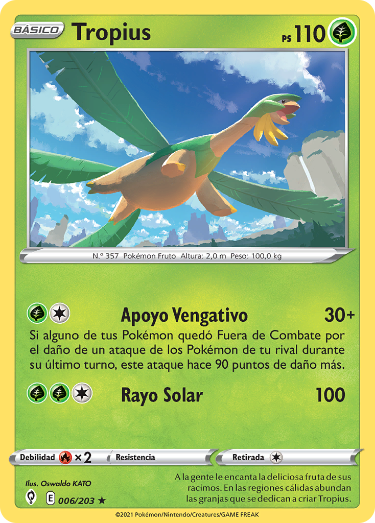 Tropius (Cielos Evolutivos TCG) - WikiDex, la enciclopedia Pokémon