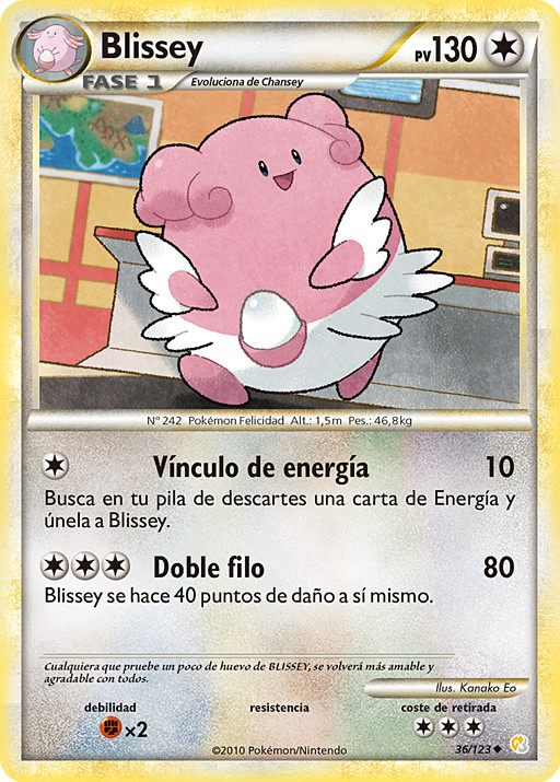 Blissey (HeartGold & SoulSilver 36 TCG) - WikiDex, la enciclopedia Pokémon