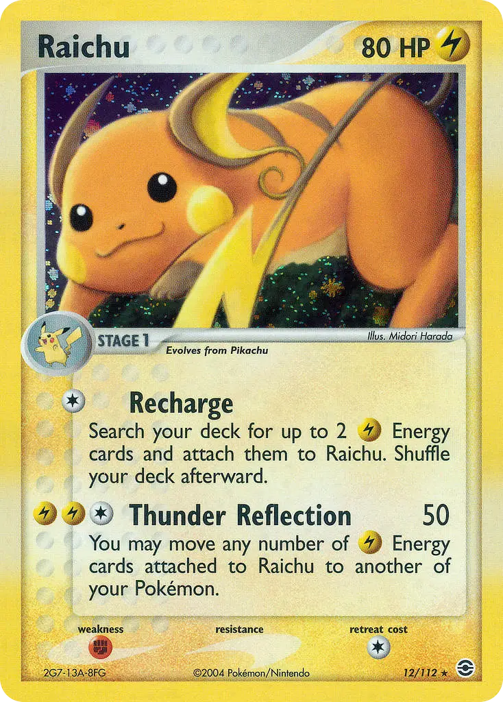Raichu (FireRed & LeafGreen TCG) - WikiDex, la enciclopedia Pokémon