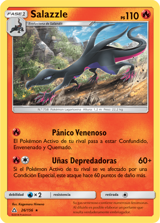Salazzle (Ultraprisma TCG) - WikiDex, la enciclopedia Pokémon