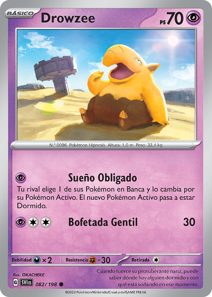 Drowzee (Escarlata y Púrpura TCG) - WikiDex, la enciclopedia Pokémon