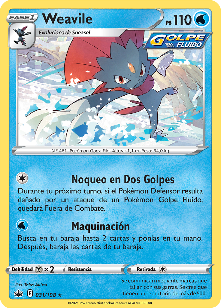 Weavile (Reinado Escalofriante TCG) - WikiDex, la enciclopedia Pokémon