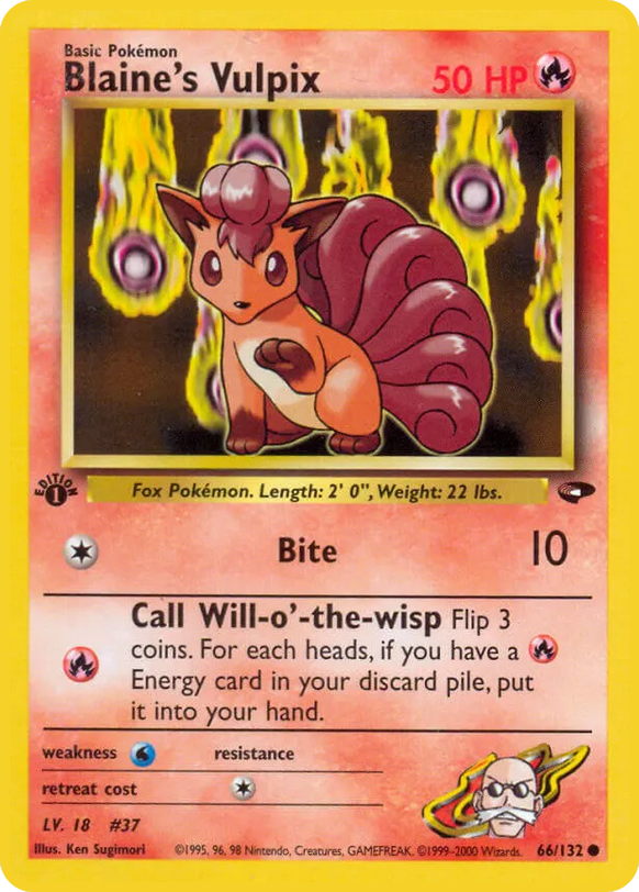 Blaine's Vulpix (Gym Challenge TCG) - WikiDex, la enciclopedia Pokémon