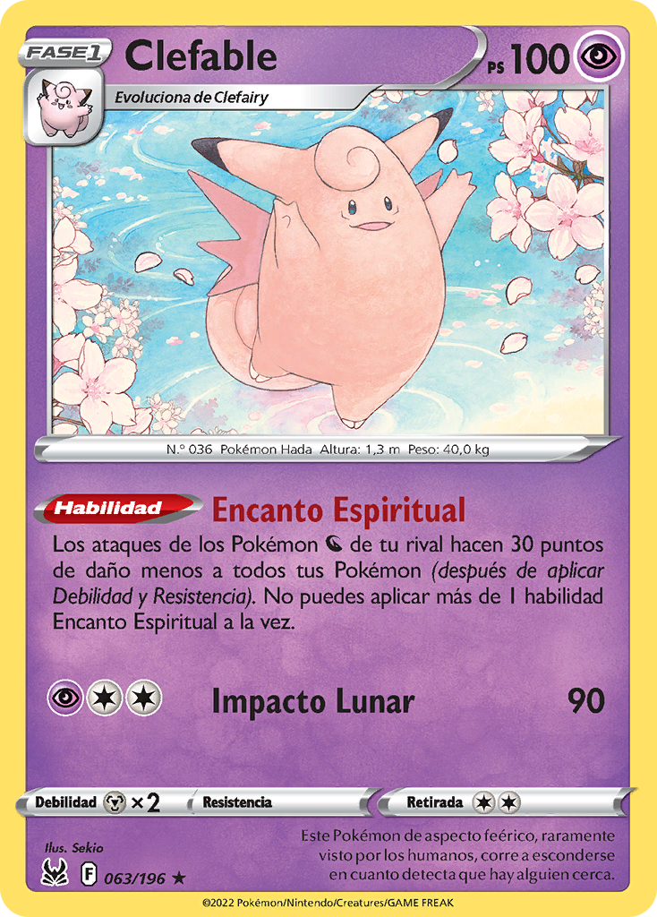 Clefable (Origen Perdido TCG) - WikiDex, la enciclopedia Pokémon