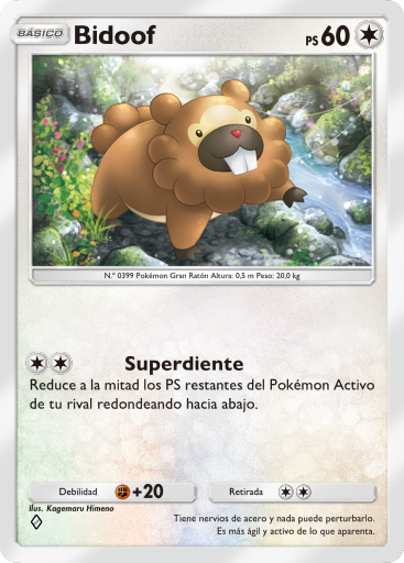 Bidoof (Pugna Espaciotemporal TCG Pocket) - WikiDex, la enciclopedia Pokémon