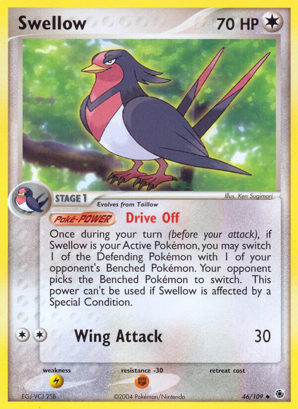 Swellow (Rubí & Zafiro TCG) - WikiDex, la enciclopedia Pokémon