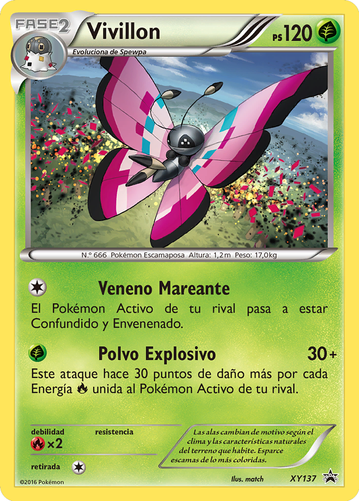 Vivillon (XY Promo 137 TCG) - WikiDex, la enciclopedia Pokémon
