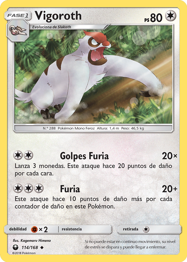 Vigoroth (Tormenta Celestial TCG) - WikiDex, la enciclopedia Pokémon