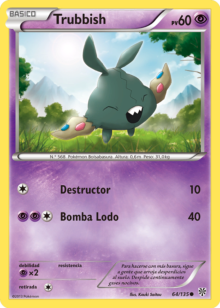 Trubbish (Tormenta Plasma 64 TCG) - WikiDex, la enciclopedia Pokémon