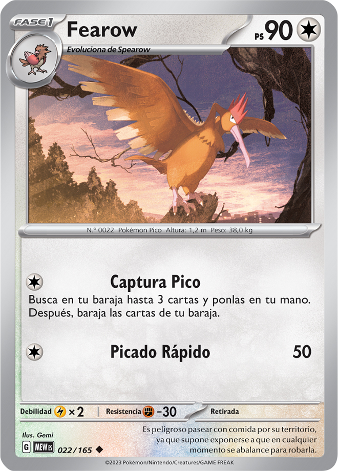Fearow (151 TCG) - WikiDex, la enciclopedia Pokémon