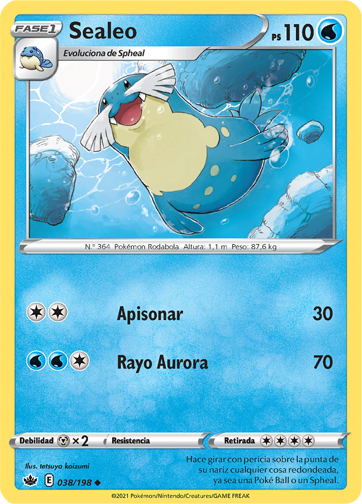 Sealeo (Reinado Escalofriante TCG) - WikiDex, la enciclopedia Pokémon