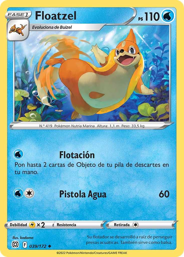Floatzel (Astros Brillantes TCG) - WikiDex, la enciclopedia Pokémon