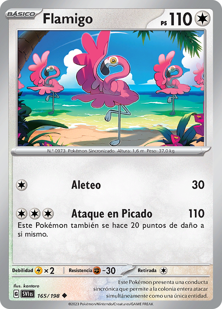 Flamigo (Escarlata y Púrpura TCG) - WikiDex, la enciclopedia Pokémon