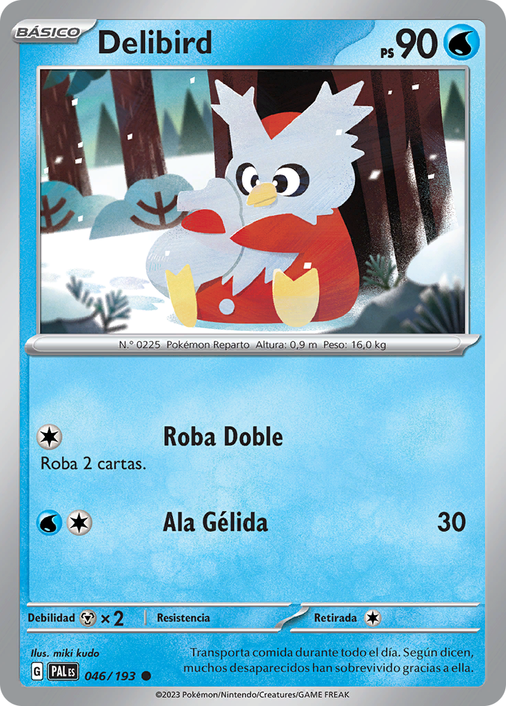 Delibird (Evoluciones en Paldea TCG) - WikiDex, la enciclopedia Pokémon