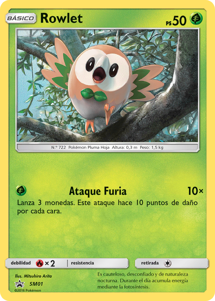 Rowlet (SM Promo 1 TCG) - WikiDex, la enciclopedia Pokémon