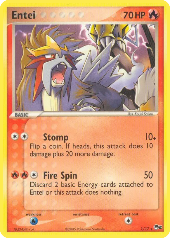 Entei (POP Series 2 TCG) - WikiDex, la enciclopedia Pokémon