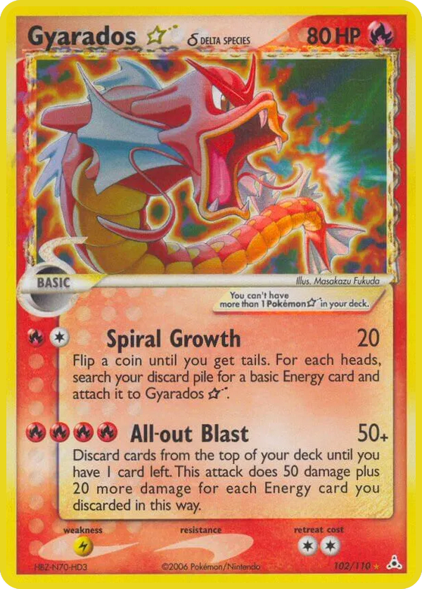 Gyarados ☆ δ (Holon Phantoms TCG) - WikiDex, la enciclopedia Pokémon