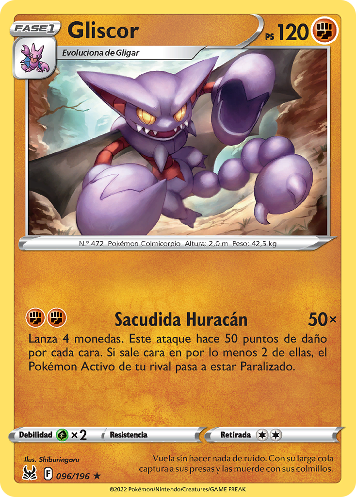 Gliscor (Origen Perdido TCG) - WikiDex, la enciclopedia Pokémon