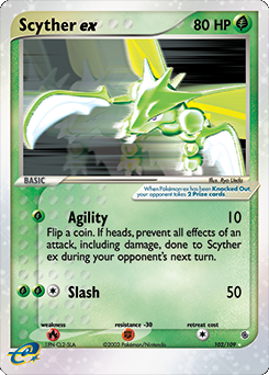 Scyther-ex (Rubí & Zafiro TCG) - WikiDex, la enciclopedia Pokémon