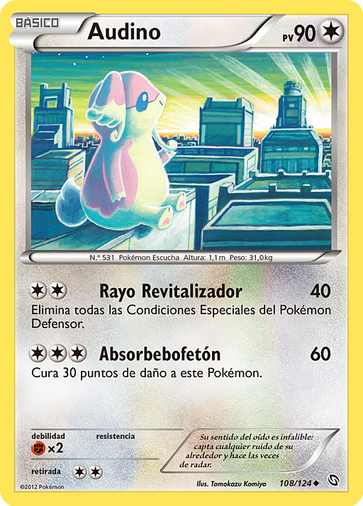Audino (Dragones Majestuosos TCG) - WikiDex, la enciclopedia Pokémon