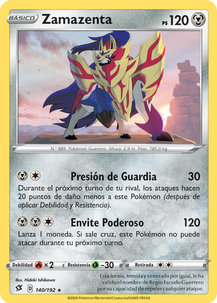 Zamazenta (Choque Rebelde TCG) - WikiDex, la enciclopedia Pokémon