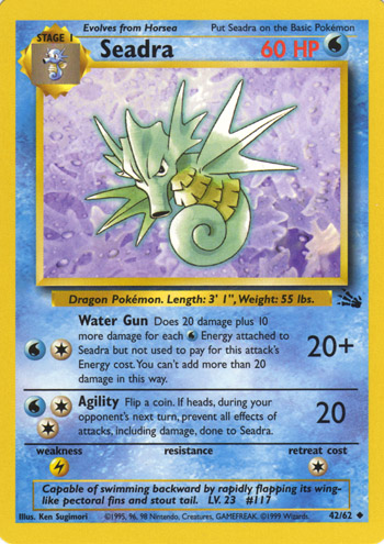 Seadra (Fósil TCG) - WikiDex, la enciclopedia Pokémon