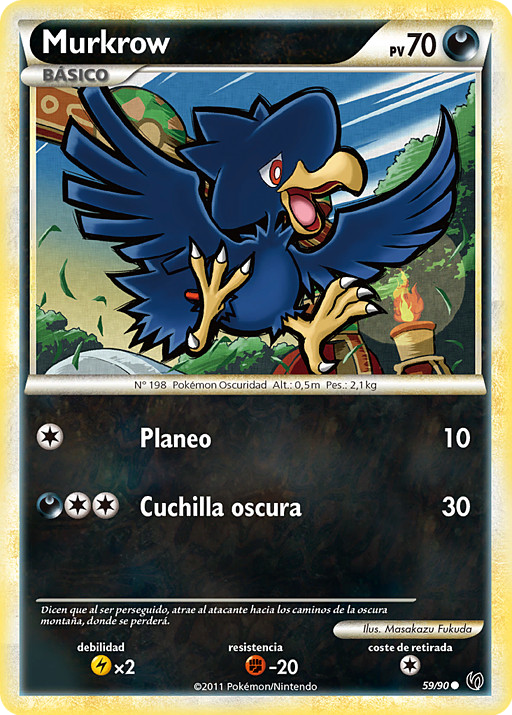 Murkrow (Intrépidos 59 TCG) - WikiDex, la enciclopedia Pokémon