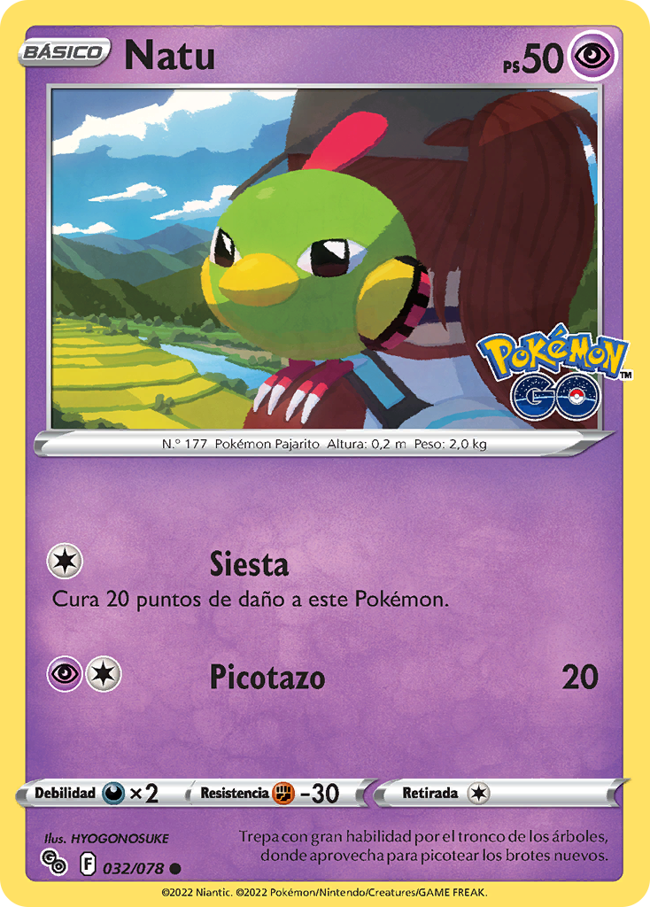 Natu (Pokémon GO TCG) - WikiDex, la enciclopedia Pokémon