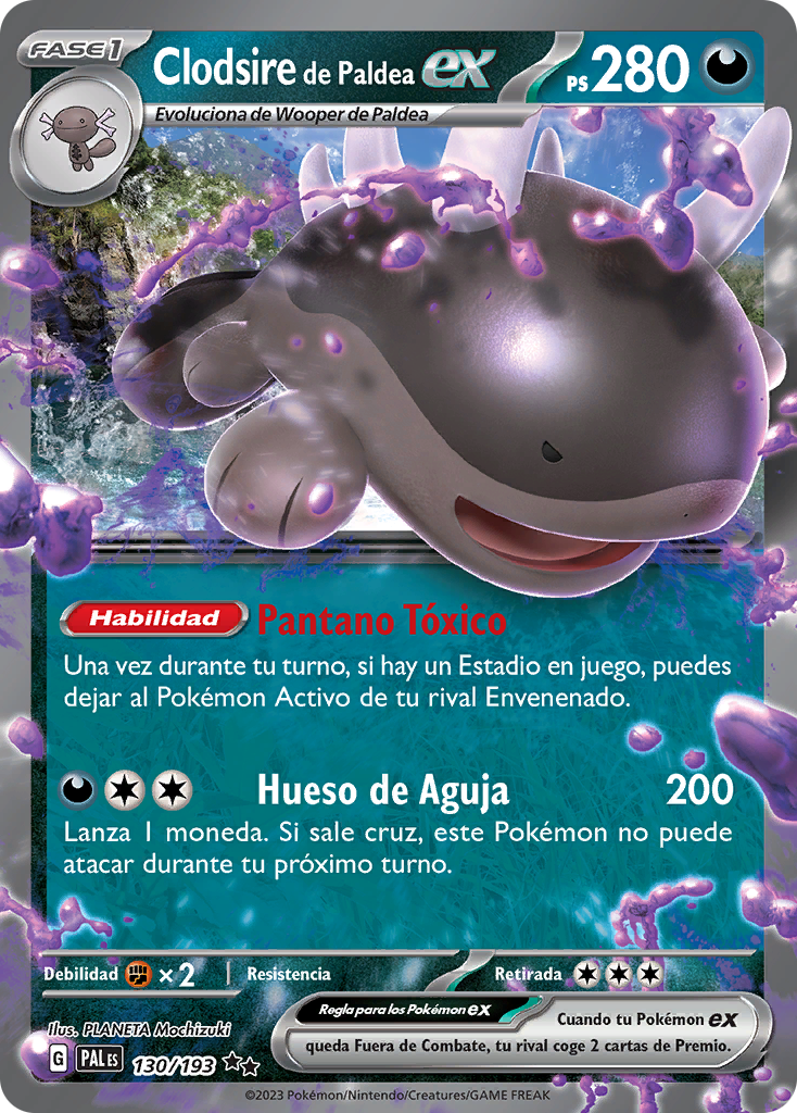 Clodsire de Paldea ex (Evoluciones en Paldea TCG) - WikiDex, la ...