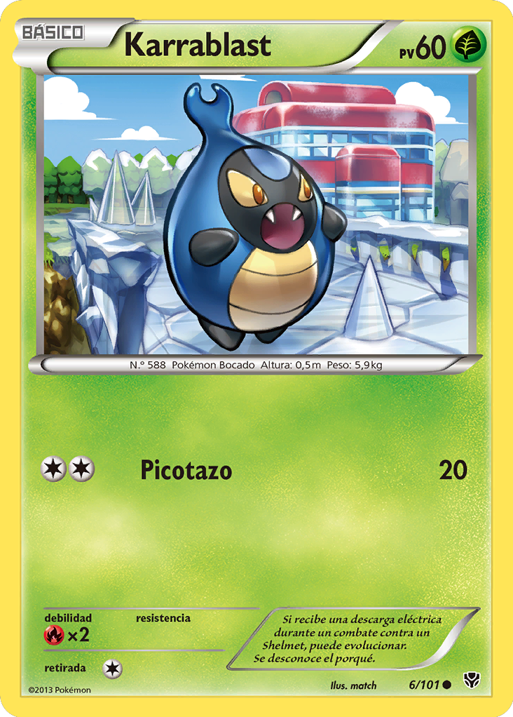 Karrablast (Explosión Plasma TCG) - WikiDex, la enciclopedia Pokémon
