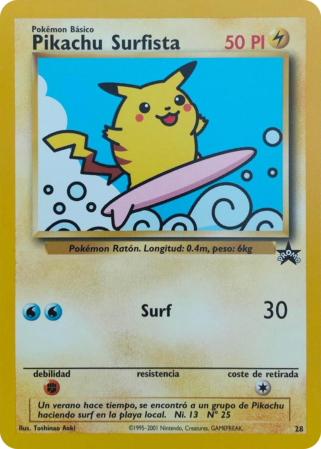 Pikachu Surf (WoTC Promo TCG) - WikiDex, la enciclopedia Pokémon