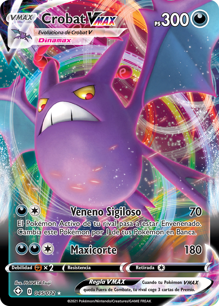 Crobat VMAX (Destinos Brillantes TCG) - WikiDex, la enciclopedia Pokémon