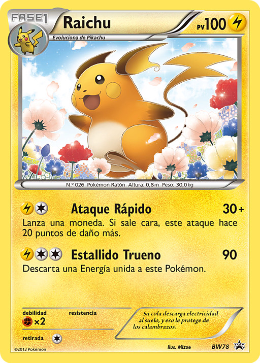Raichu (BW Promo 78 TCG) - WikiDex, la enciclopedia Pokémon