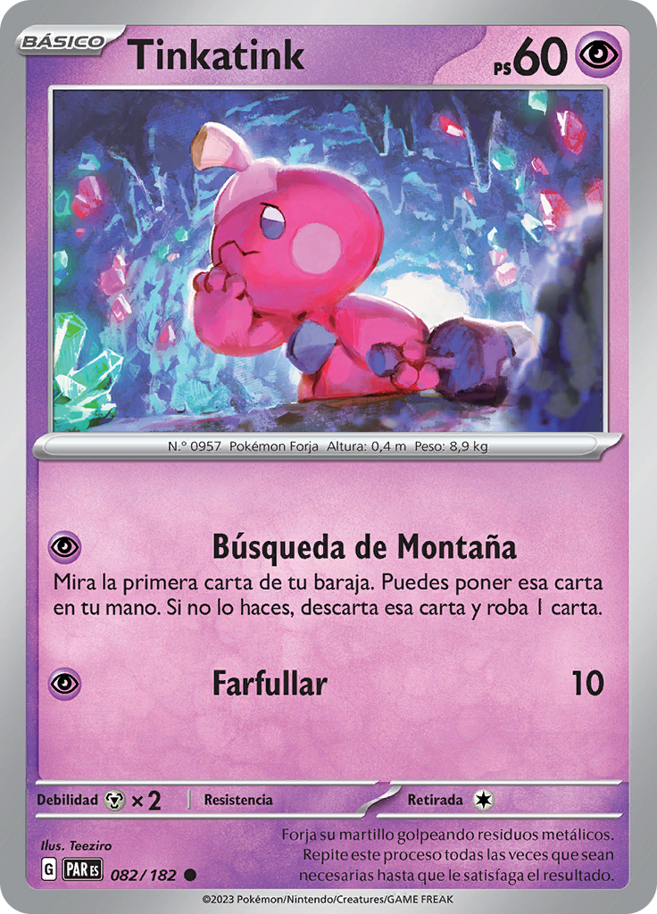 Tinkatink (Brecha Paradójica 82 TCG) - WikiDex, la enciclopedia Pokémon