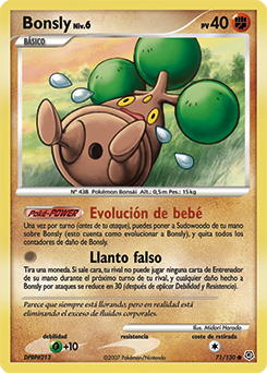 Bonsly (Diamante & Perla TCG) - WikiDex, la enciclopedia Pokémon