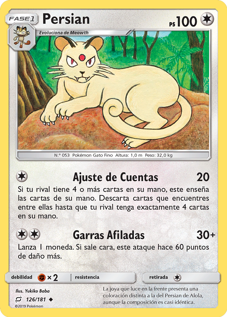 Persian (Unión de Aliados TCG) - WikiDex, la enciclopedia Pokémon