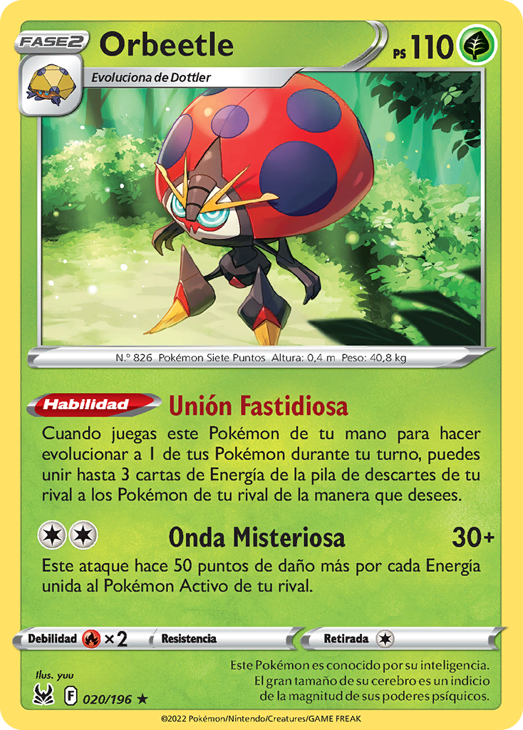 Orbeetle (Origen Perdido TCG) - WikiDex, la enciclopedia Pokémon