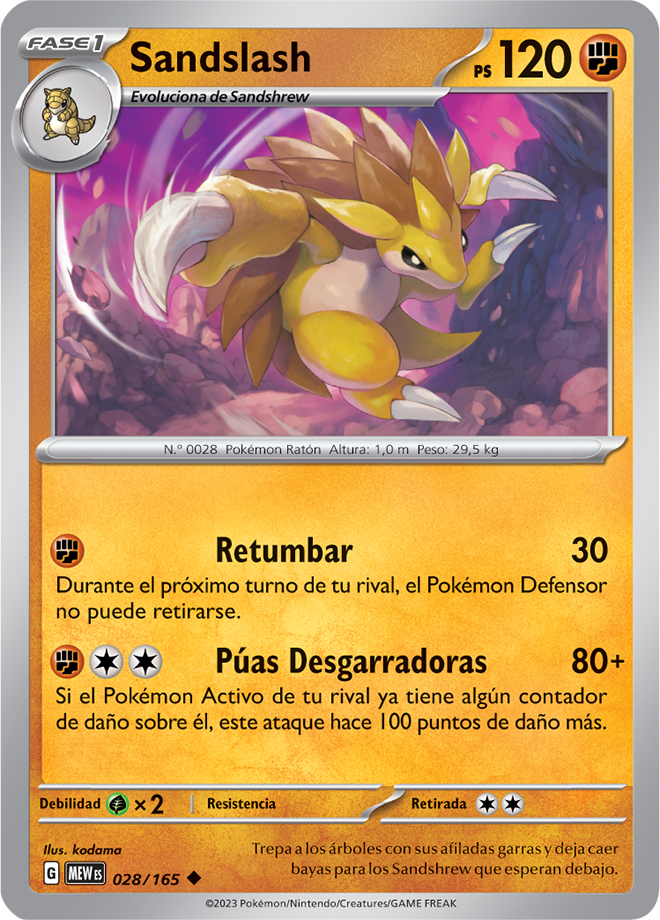 Sandslash (151 TCG) - WikiDex, la enciclopedia Pokémon