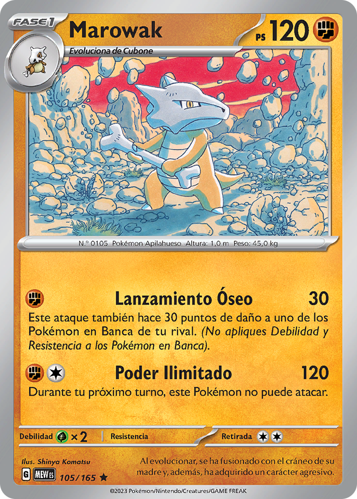 Marowak (151 TCG) - WikiDex, la enciclopedia Pokémon