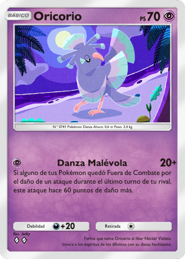 Oricorio (Guardianes Celestiales 77 TCG Pocket) - WikiDex, la ...