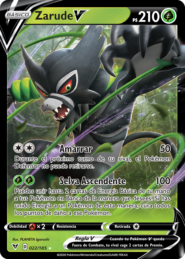 Zarude V (Voltaje Vívido TCG) - WikiDex, la enciclopedia Pokémon
