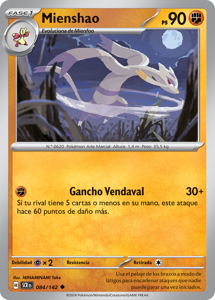 Mienshao (Corona Astral TCG) - WikiDex, la enciclopedia Pokémon