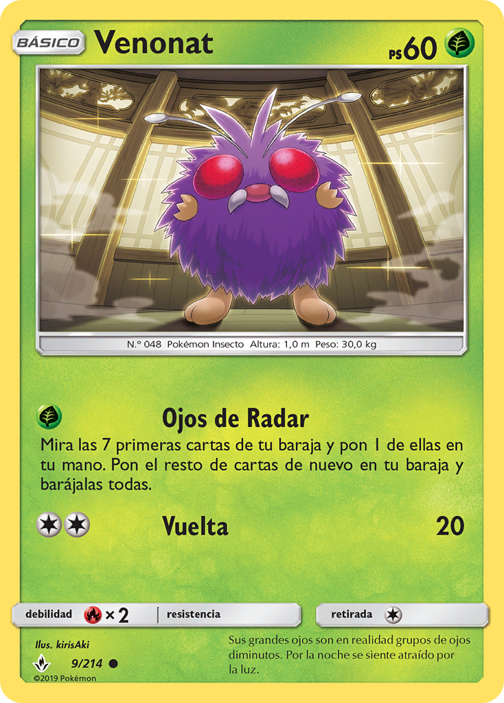 Venonat (Vínculos Indestructibles 9 TCG) - WikiDex, la enciclopedia Pokémon