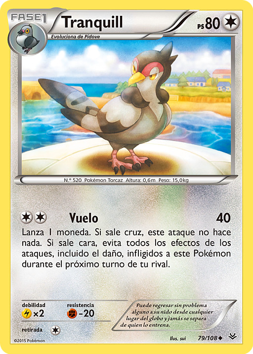 Tranquill (Cielos Rugientes TCG) - WikiDex, la enciclopedia Pokémon