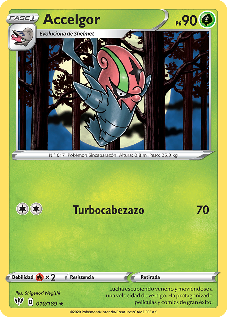 Accelgor (Oscuridad Incandescente TCG) - WikiDex, la enciclopedia Pokémon