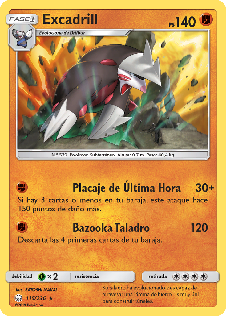 Excadrill (Eclipse Cósmico TCG) - WikiDex, la enciclopedia Pokémon