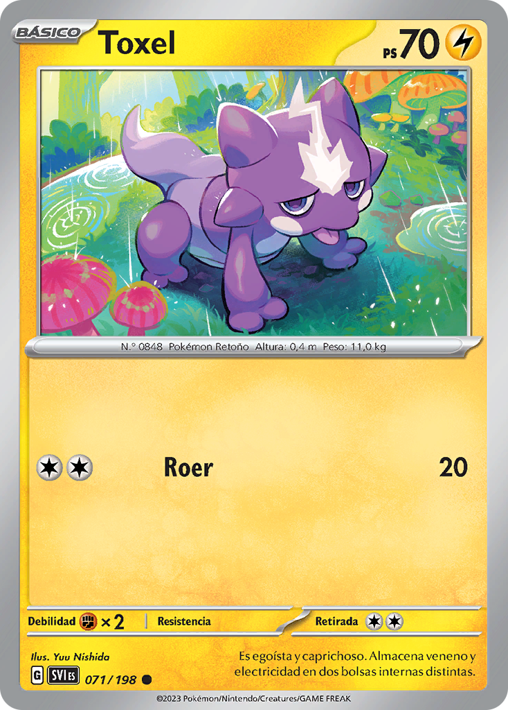 Toxel (Escarlata y Púrpura TCG) - WikiDex, la enciclopedia Pokémon