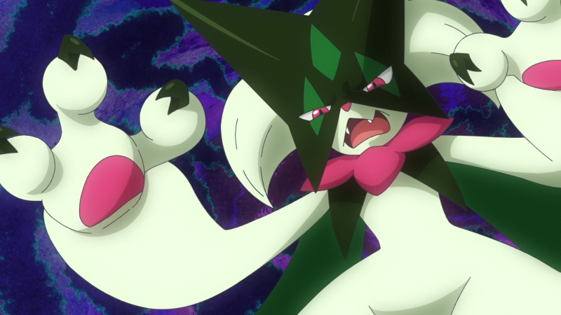 Archivo:EP1329 Meowscarada celosa.png - WikiDex, la enciclopedia Pokémon